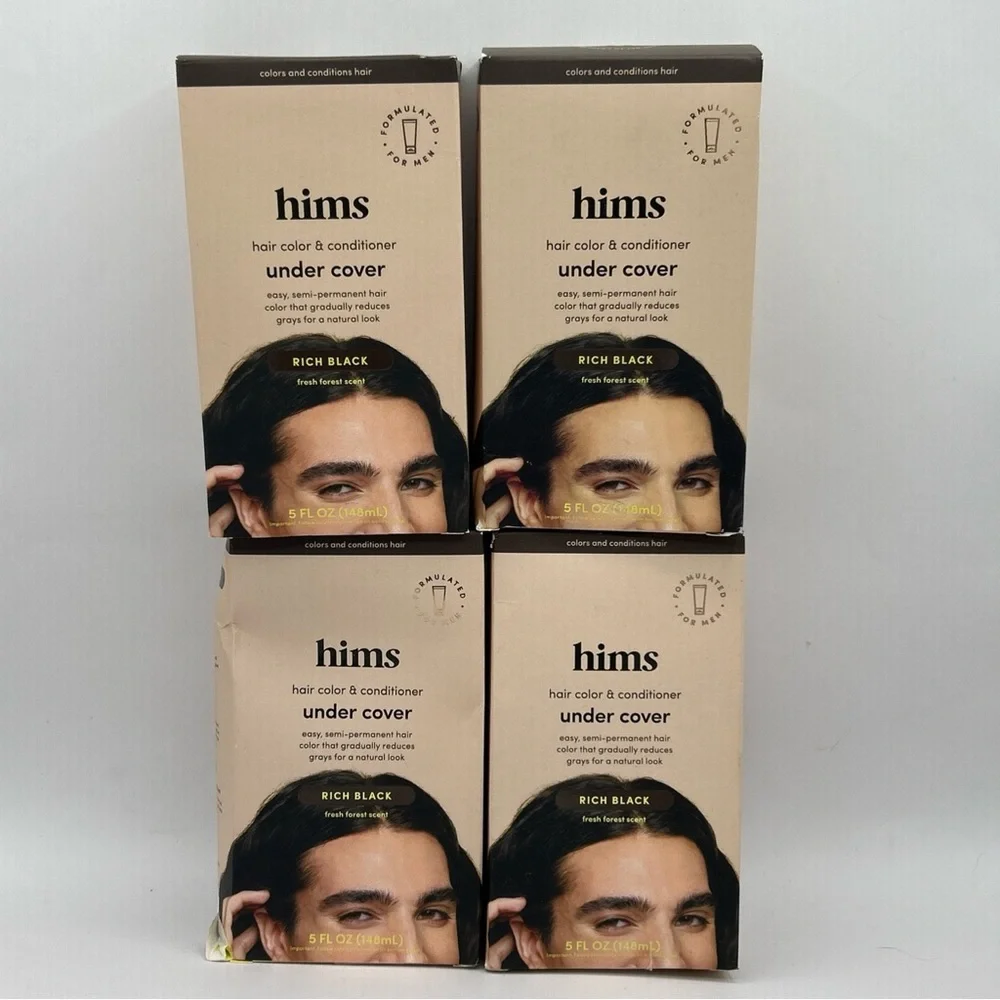 Hims | Grooming | 4 Hims Under Cover Hair Color Conditioner Rich Black ...
